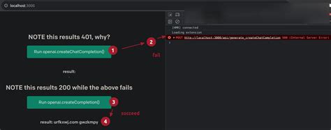 next js nextjs with openai api got 401 error at endpoint