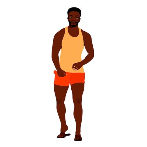 Premium Vector Afro Black Man In Elegant Art Style Vector