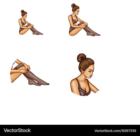 Pop Art Avatar Sexy Brunette Woman Royalty Free Vector Image