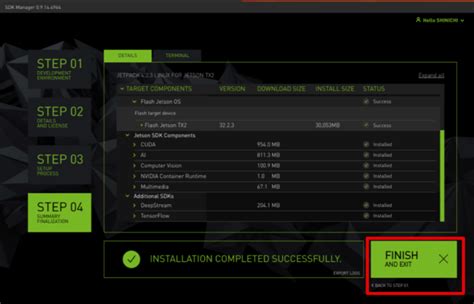 jetson tx2 への jetpack のセットアップ手順（nvidia sdk managerを使用） developersio