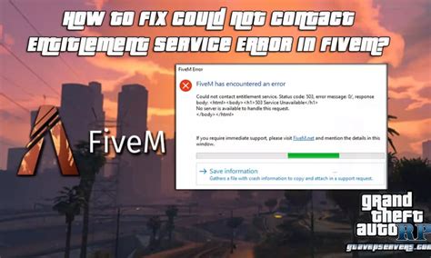 how to fix could not contact entitlement service error fivem
