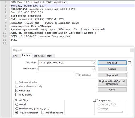 notepad conditional replace stack overflow