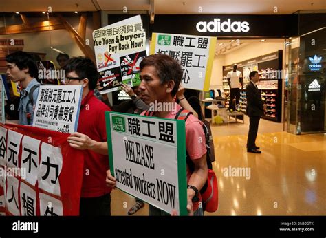 File In This April 24 2014 File Photo Protesters From Labor