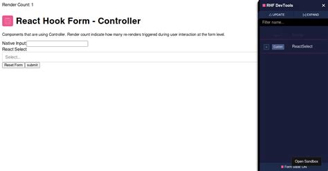 react hook form react select controller with custom validation