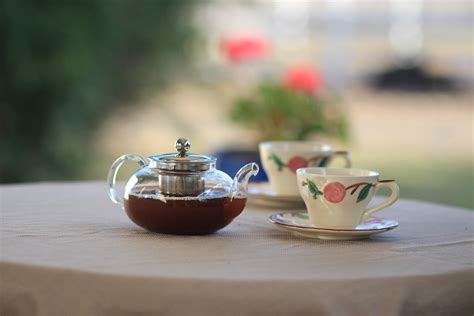 Free Images Table Blur Tea Morning Glass Teapot Meal Saucer