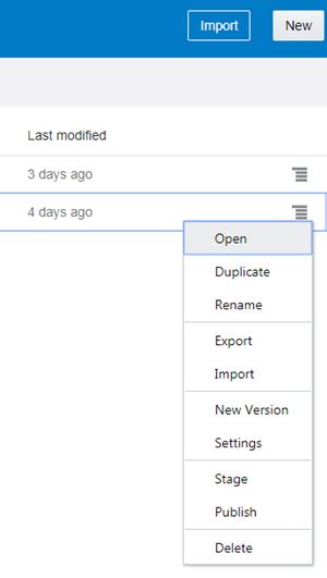 publish a web application from oracle visual builder
