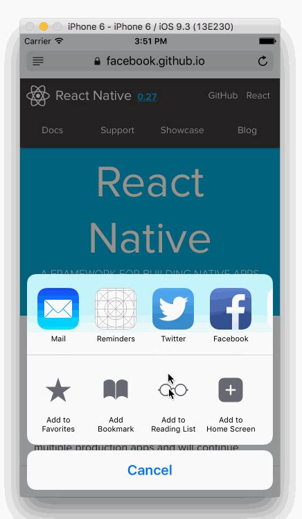 react native share extension reactscript
