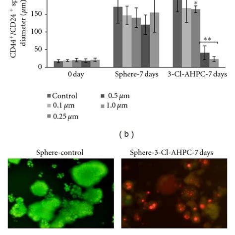 Dose Response Effect Of 3 Cl Ahpc On Cd44 Cd24 Cells Sphere Formation