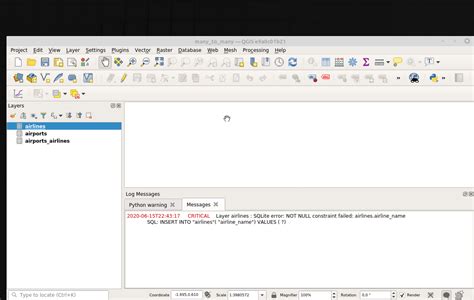 attempting to create a new feature in spatialite with transaction group