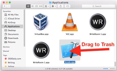 how to uninstall xcode