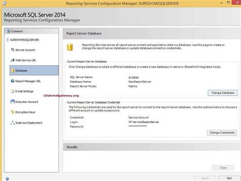 sql server reporting services configuration manager
