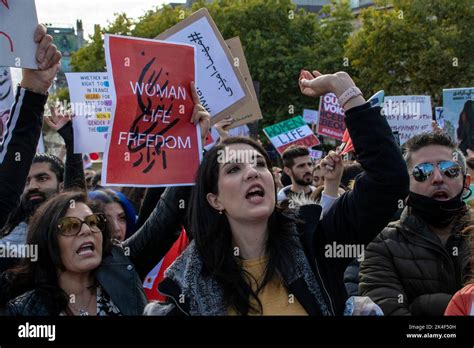 Woman Life Freedom London Protest Over Iran Draws Thousands To