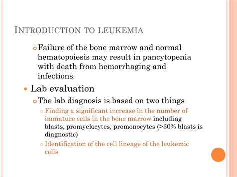 Ppt Introduction To Leukemia Powerpoint Presentation Free Download