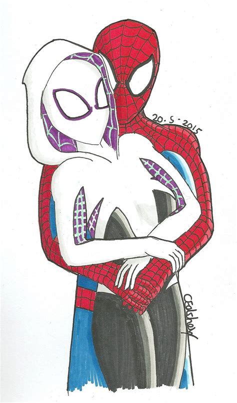 Spider Man And Spider Gwen Spiderman And Spider Gwen Spider Art