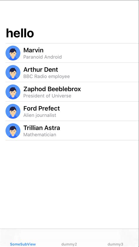 ios best way to handle a tabview inside a navigationview in swiftui