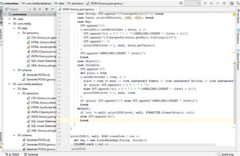 getting started with writing scripts for datagrip ides support