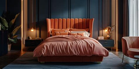 Premium Photo Glamorous Pink And Gold Bedroom