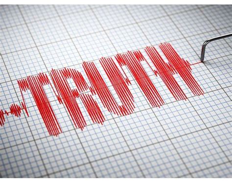 Truth Concept Closeup Of A Polygraph Lie Detector With Text Lie