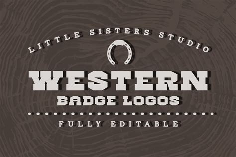 western logos creative logo templates ~ creative market
