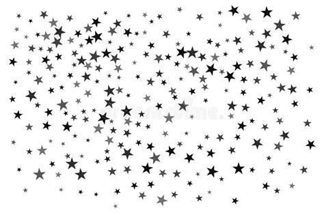 Star Confetti Silver Casual Confetti Background Bright Design Pattern