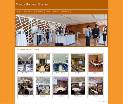 venue booking system php mysql free source code