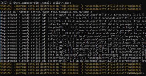 warning ignoring invalid distribution addlepaddle d anaconda envs