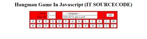 hangman game javascript from scratch with source code video