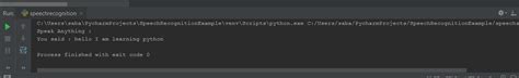 speech recognition python converting speech to text