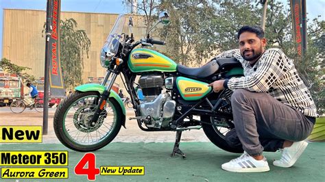 2024 Royal Enfield Meteor 350 Aurora Green Color Launch With New Update