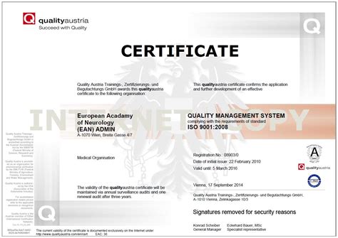 Quality Management Certificate And Iso 9001 Certification Eanpages