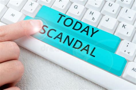 Handwriting Text Scandal Word Written On An Action Or Event Regarded