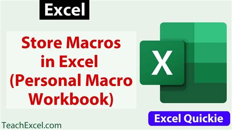 use your macros in any excel workbook personal workbook in excel