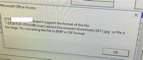 2114 file too large doesnt support file format try converting file