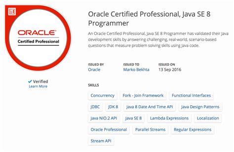 oracle certified professional java se 7 8 programmer