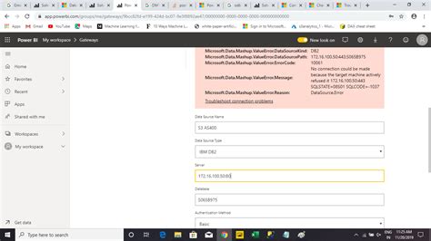 solved power bi direct query connection to ibm db2