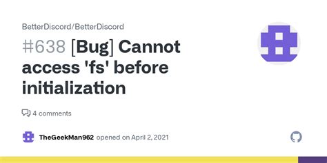 [bug] cannot access fs before initialization · issue 638