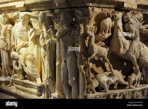 The Sidamara Sarcophagus From Ambararasi Of The Roman Period In The