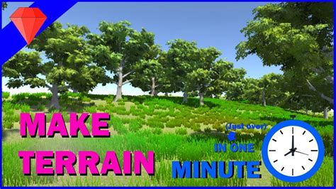 unity 2018 how to create terrain in your scene in just over one