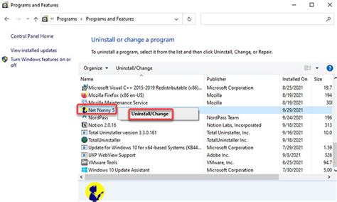 how to uninstall net nanny from windows based pcs completely
