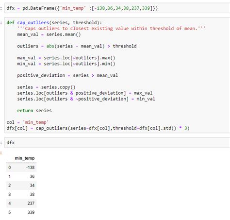 python how to not remove but handle outliers by