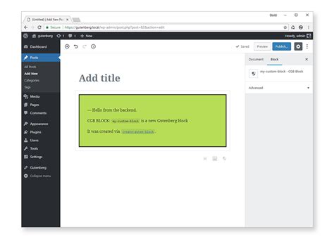 wordpress gutenberg block api an introduction