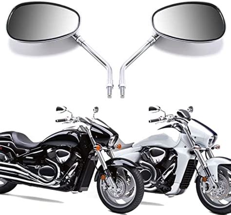 Innoglow Motorcycle Mirrors Chrome Motorcycle Rear View