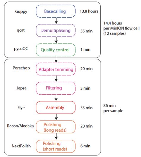 Overall Pipeline Steps Involved In Genome Assembly And The Default