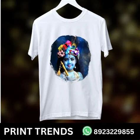 Cotton Round Neck Custom T Shirt Printing For Businesses At Rs 100