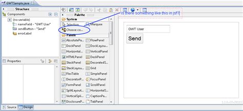 jsf add visually custom component to eclipse web page editor stack