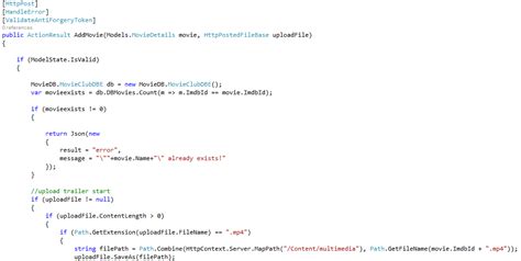 c post a serialized asp model and a file with single jquery ajax