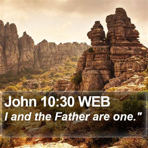 John 10 30 Web I And The Father Are