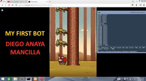 python bot plays timberman game youtube