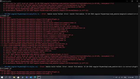 node js angular project is not running properly stack overflow