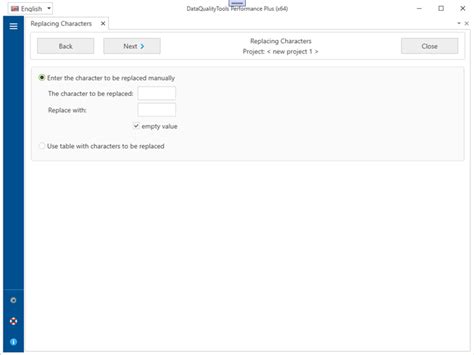 replace individual characters in a data field